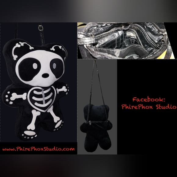 PhirePhox Studio | Bags | Skull Teddy Bear Purse | Poshmark